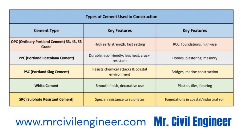 Best Cement for Construction: Types, Uses & Expert Guide