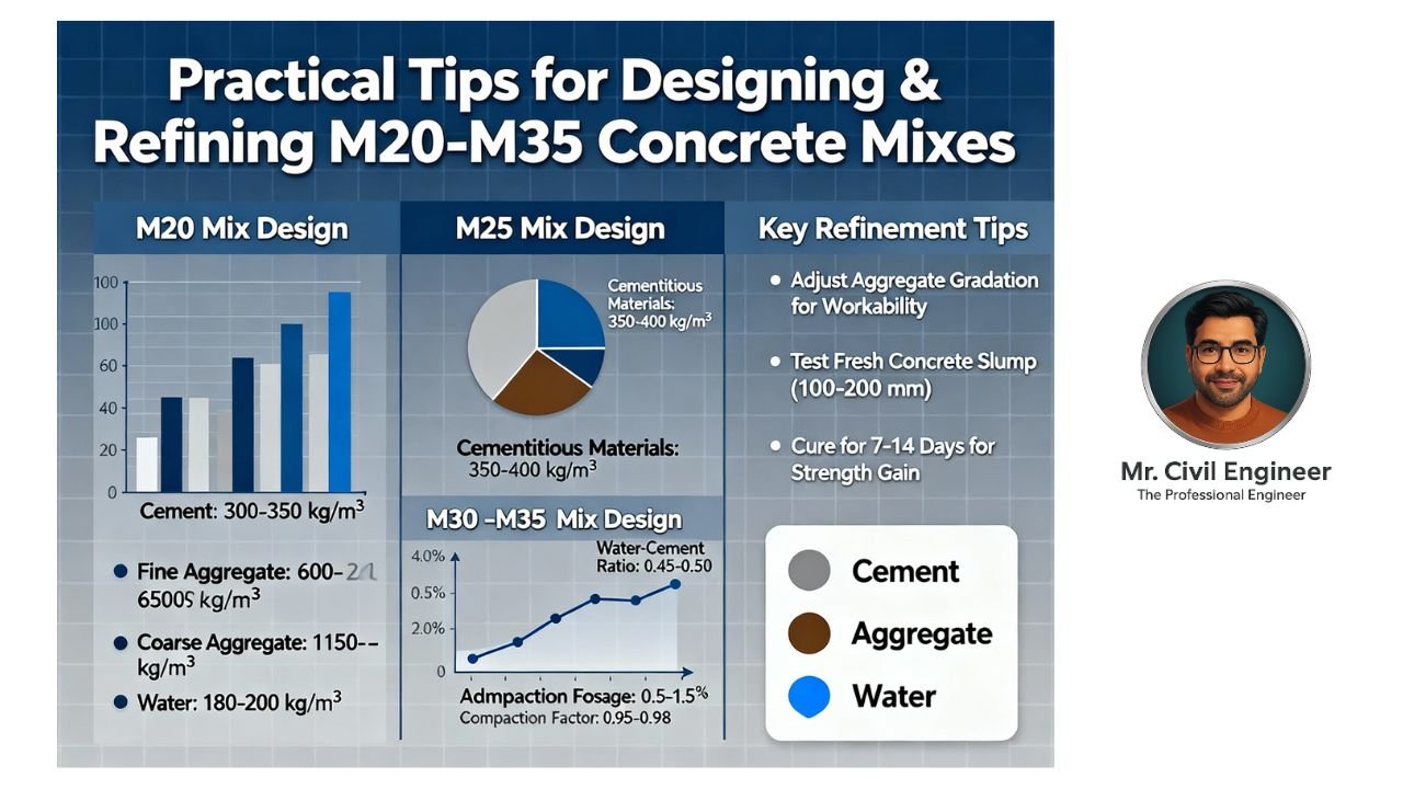 Methods of Concrete Mix Design for Medium Strength Concretes