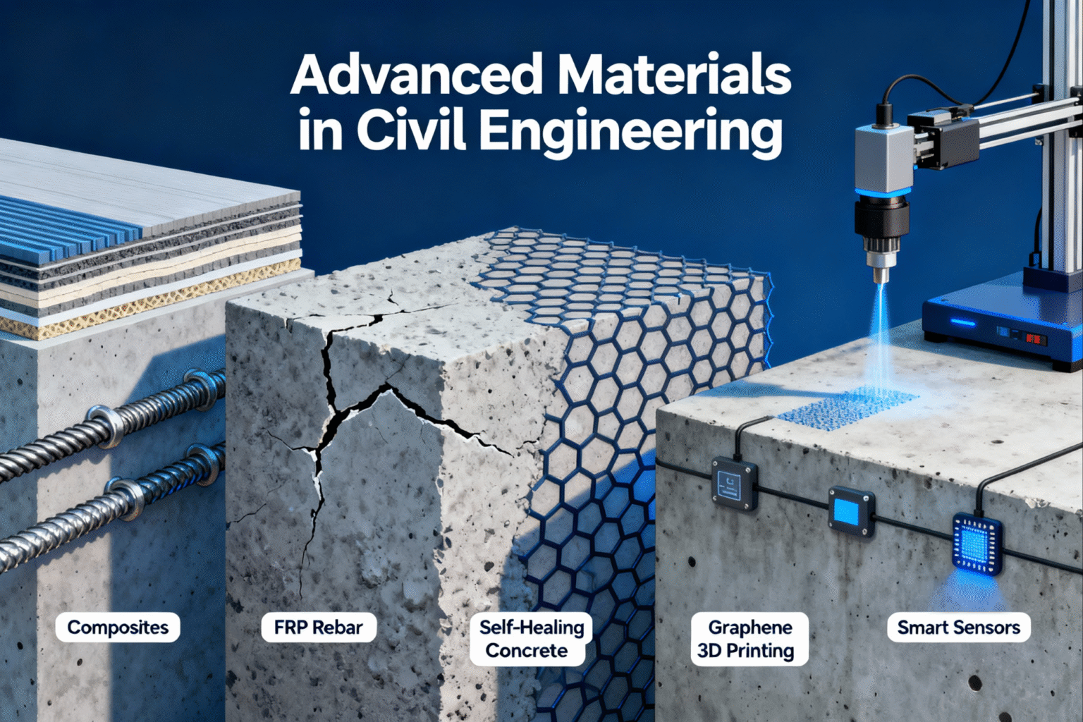 Advanced Materials for Civil Engineering: Trends & Applications