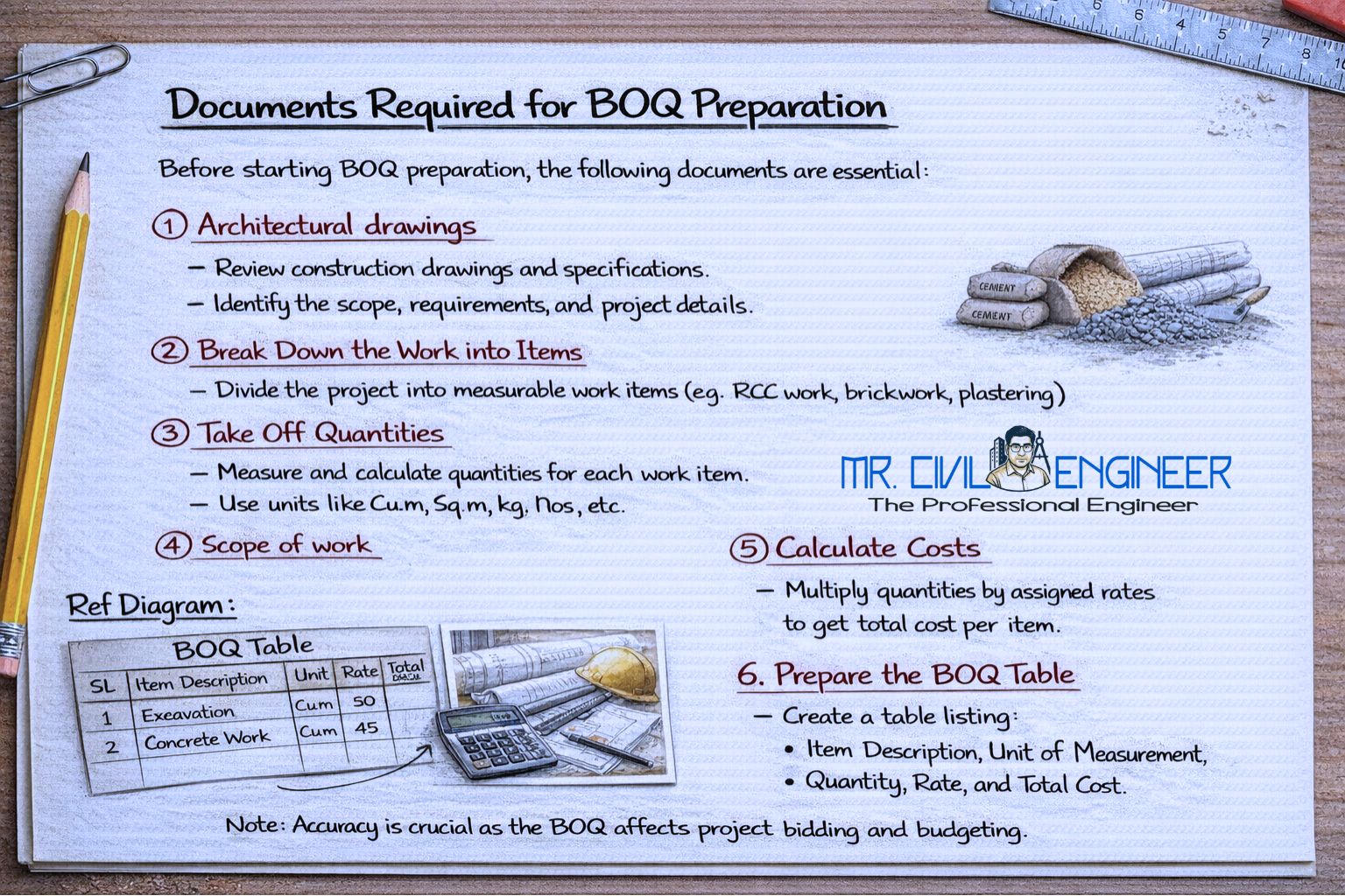 BOQ Preparation Step-by-Step | Complete Practical Guide